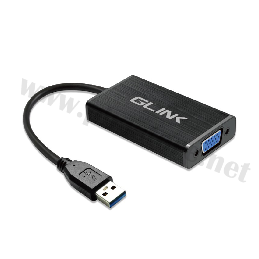 USB3.0 TO VGA GLINK รุ่น GL008 ใช้ได้กับอุปกรณ์ที่รองรับ USB3.0 และ จอมอนิเตอร์ที่มีพอร์ต VGA ...